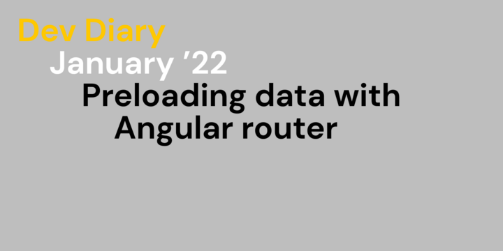 Preloading data with Angular router - Fusonic